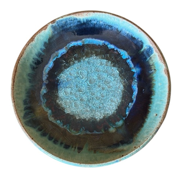 Blue Pottery Plate Decor